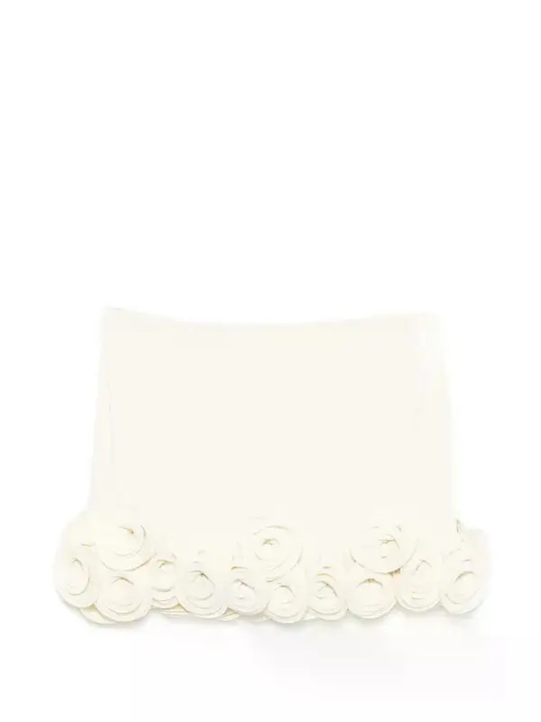 LA REVECHE Ivette Floral-appliqué Beach Cover-up - Neutrals