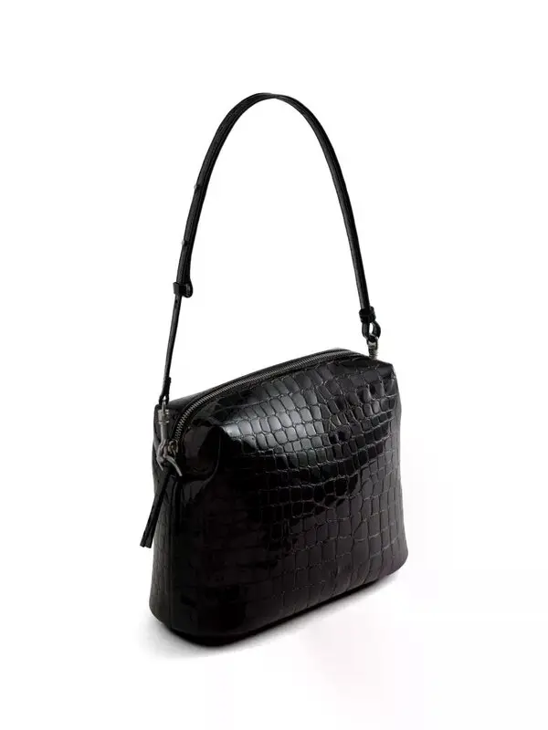 YU MEI Ch'lita Croc-effect Leather Crossbody Bag - Black
