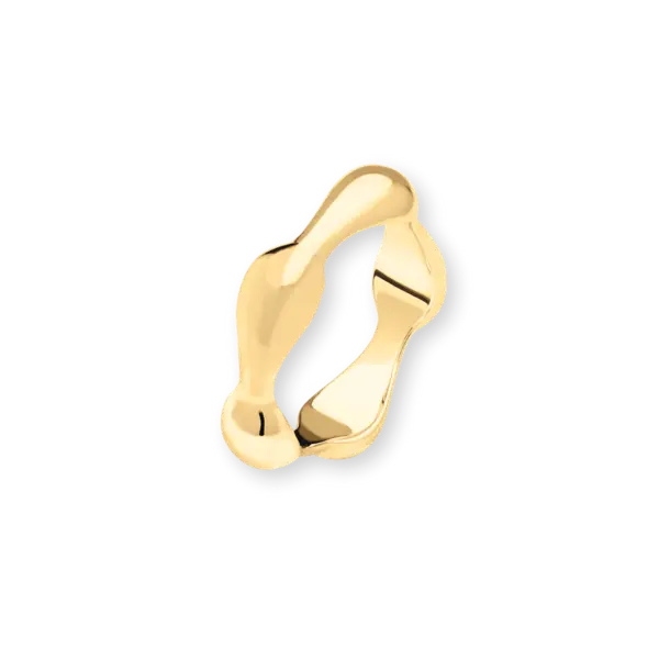 LUCY QUARTERMAINE Continual Drop Ring In Vermeil - Gold