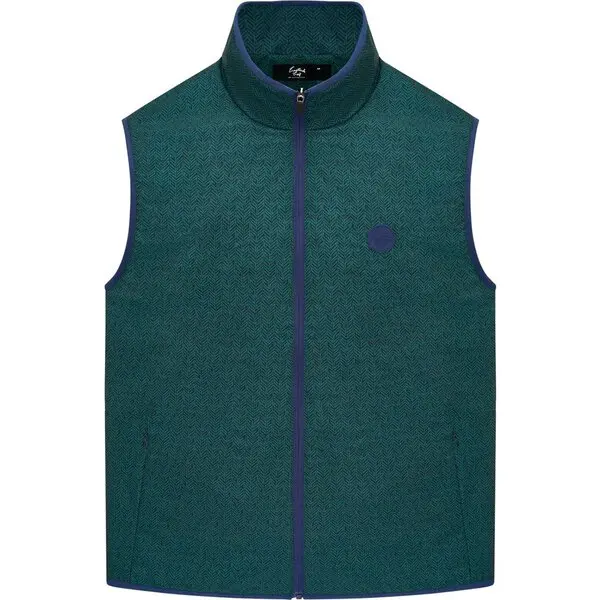 EASTSIDE GOLF Tweed Print Breaker Vest
