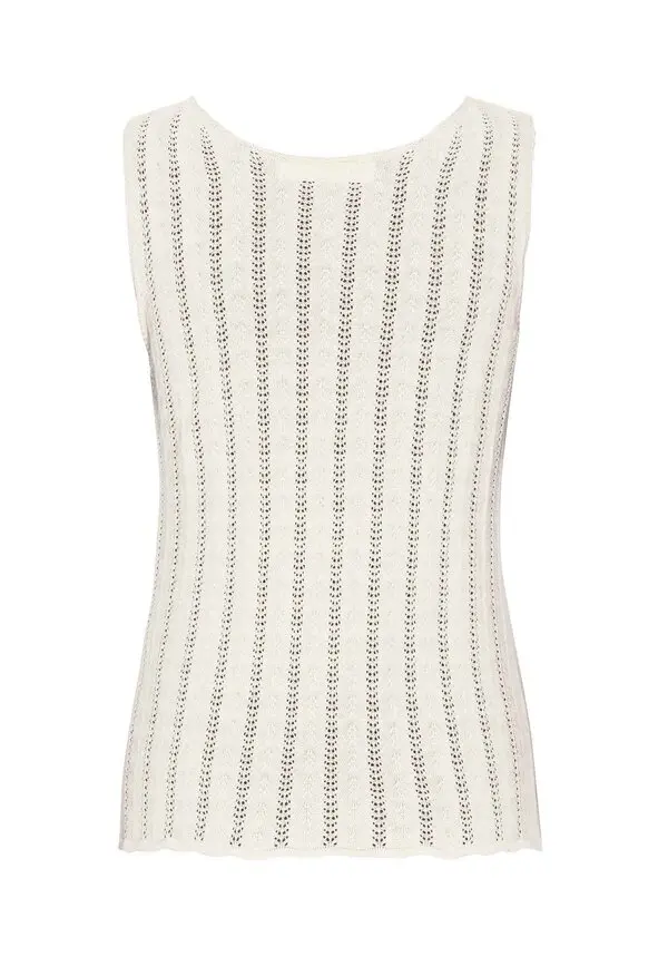 GROBUND Aase Knit Top - Beige