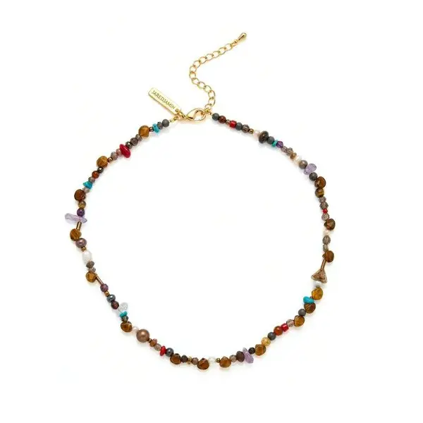 JAREDJAMIN Cassidy Beaded Necklace - Brown
