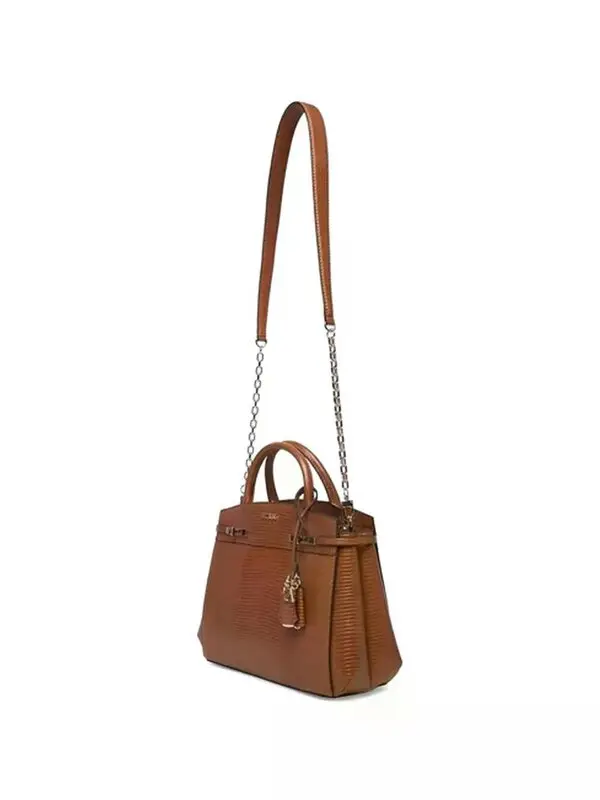 Guess Reptile-effect Top-handle Tote Bag