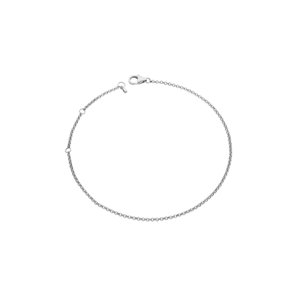 LUCY QUARTERMAINE Drop Chain Anklet - Silver