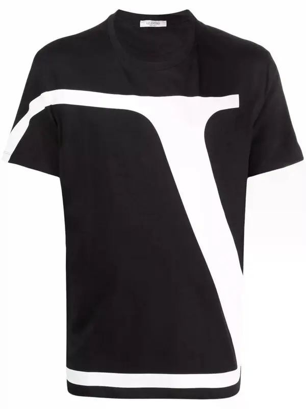 Valentino Garavani Vlogo Signature Print T-shirt - Black
