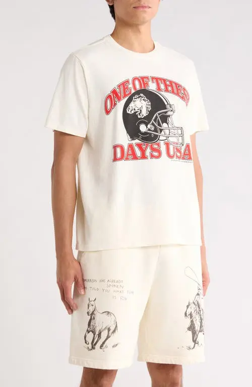 ONE OF THESE DAYS Days Usa Cotton Graphic T-shirt