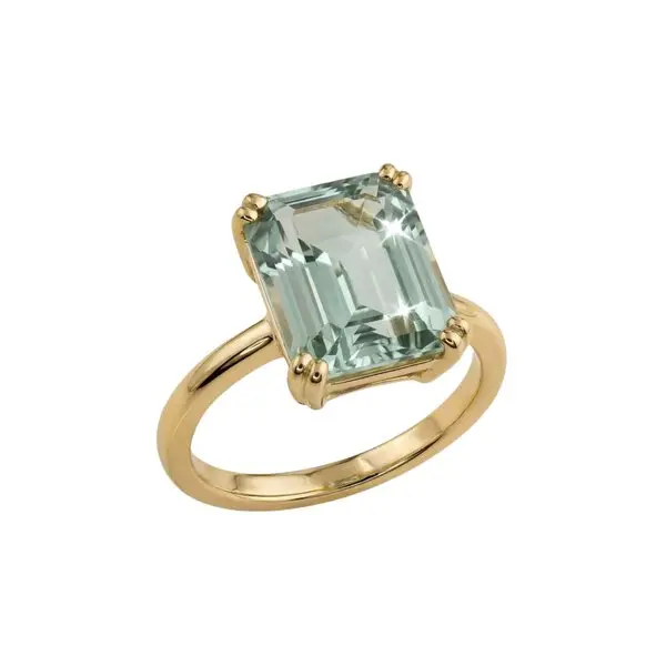 DAINTY LONDON Luna Quartz Ring - Gold