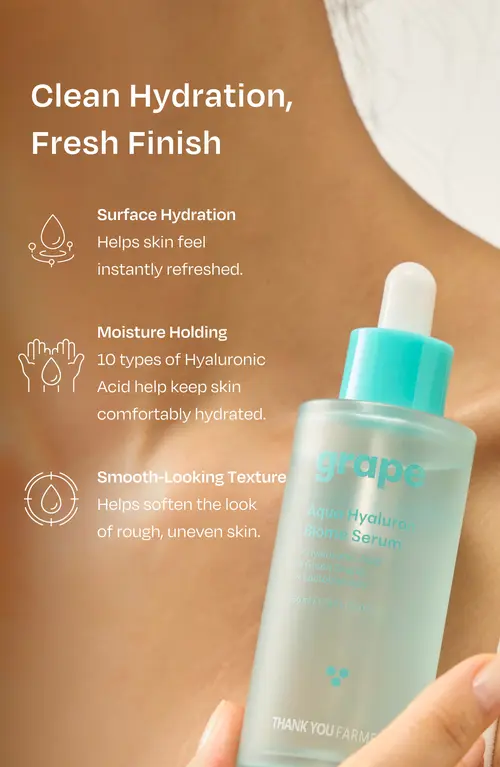 THANK YOU FARMER Grape Aqua Hyaluron Biome Serum