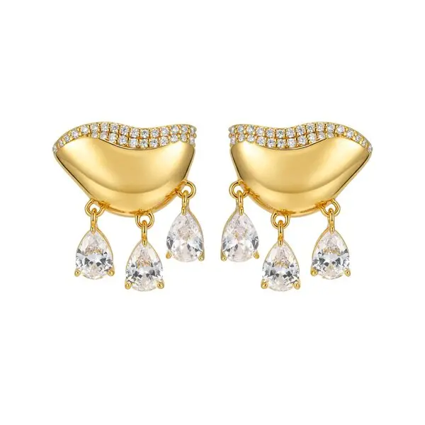 ZEPPLIN THE LABEL Aphrodite Drop Earrings - Gold
