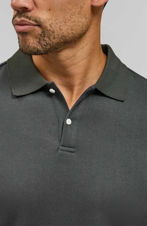 RYE 51 The Braden Long Sleeve Polo - Cedar