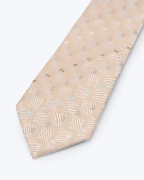 KNOTTERY & CO Pinstripe Tapestry Silk Jacquard Neck Tie