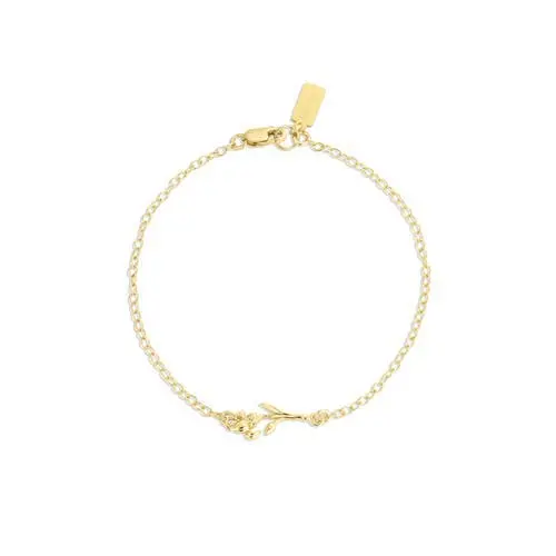 SET & STONES Elsie Birth Flower Bracelet - Gold/february