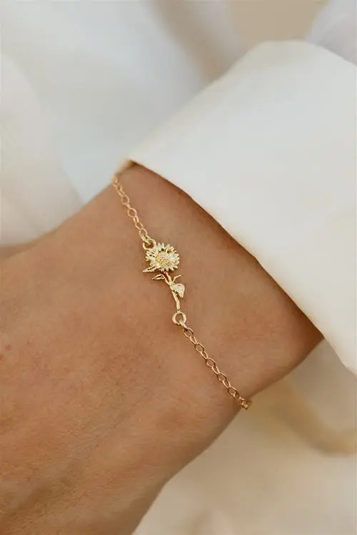 SET & STONES Elsie Birth Flower Bracelet - Gold/november