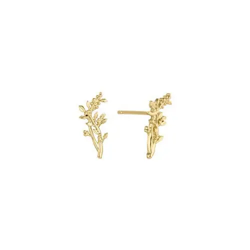 SET & STONES Elsie Birth Flower Stud Earrings - Gold/december