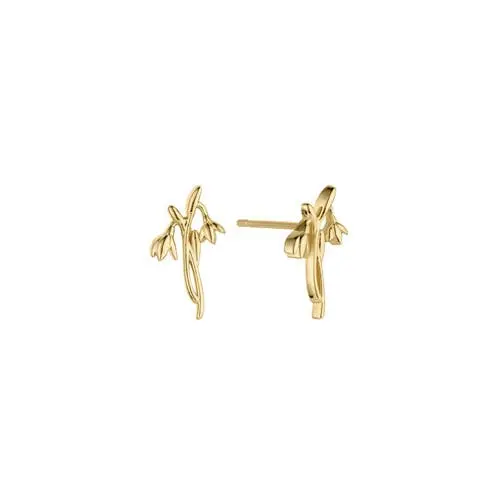SET & STONES Elsie Birth Flower Stud Earrings - Gold/january
