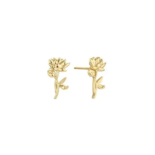 SET & STONES Elsie Birth Flower Stud Earrings - Gold/july