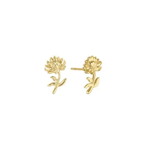 SET & STONES Elsie Birth Flower Stud Earrings - Gold/november
