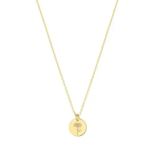 SET & STONES Lily Birth Flower Pendant Necklace - Gold/november