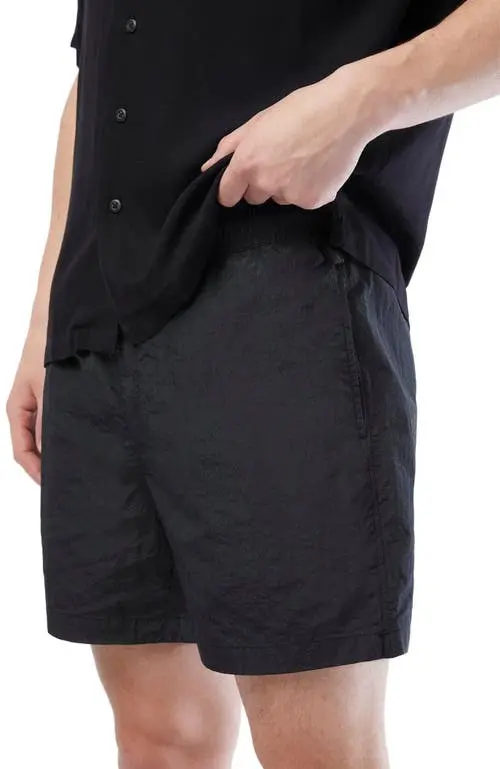 Onia Crinkle 5" Swim Trunk - Black