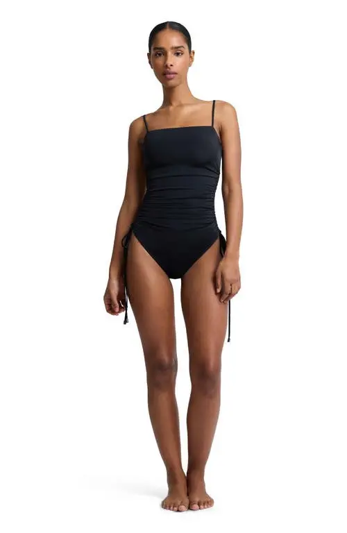 Onia Allegra Tricot One-piece Swimsuit - Black