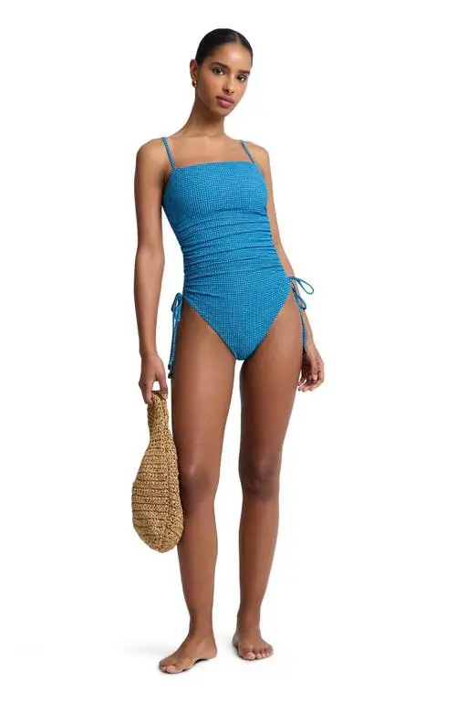Onia Allegra Tricot One-piece Swimsuit - Blue