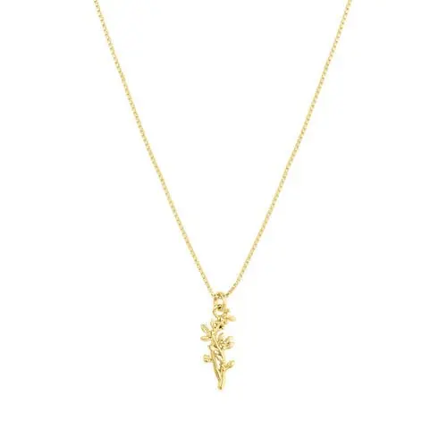 SET & STONES Elsie Birth Flower Charm Necklace - Gold/december