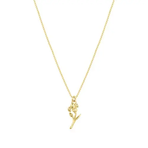 SET & STONES Elsie Birth Flower Charm Necklace - Gold/february