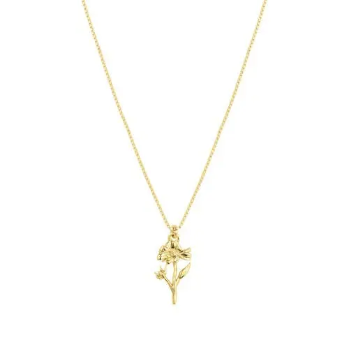 SET & STONES Elsie Birth Flower Charm Necklace - Gold/october