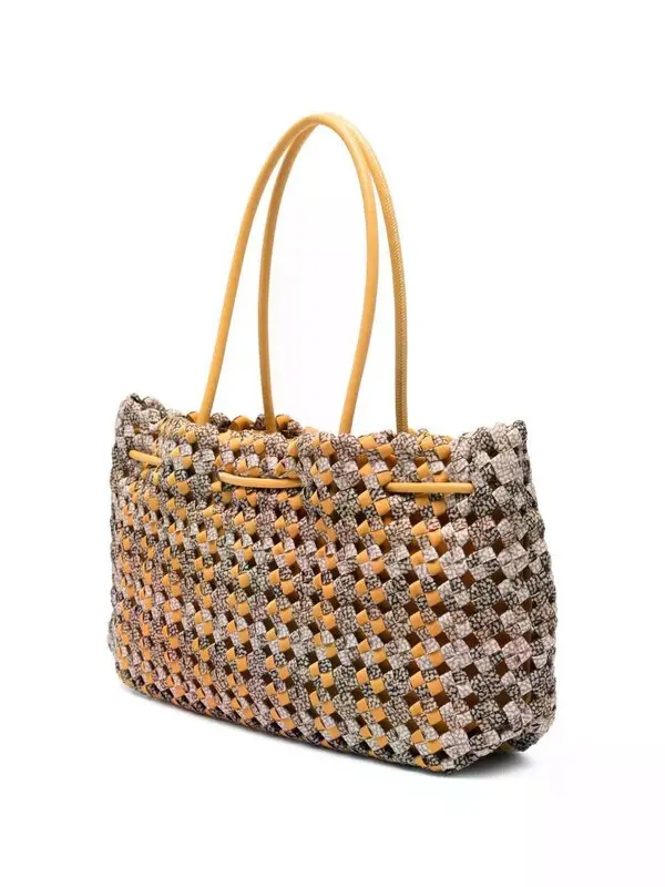 Borbonese La Nido Woven Drawstring Shoulder Bag