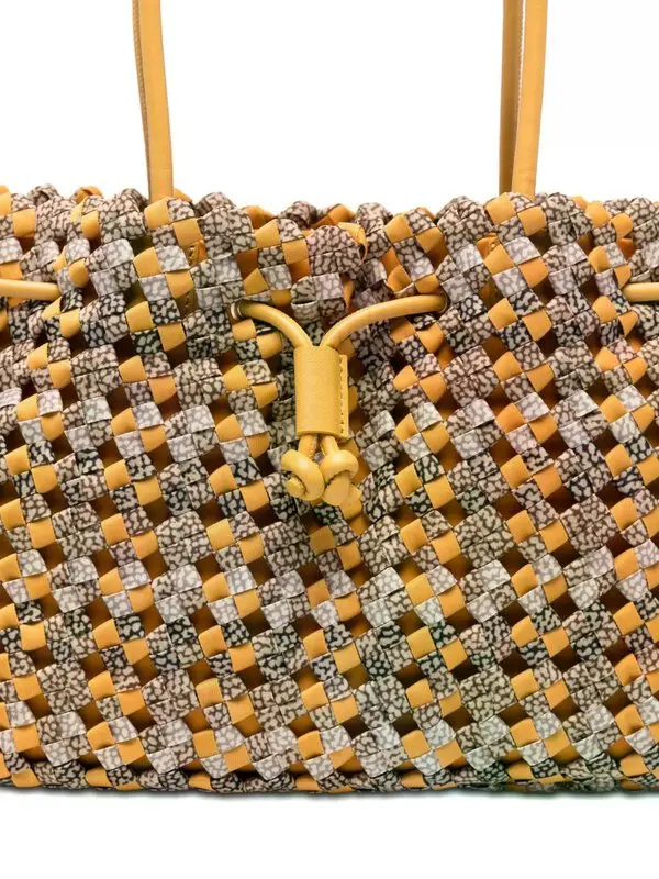 Borbonese La Nido Woven Drawstring Shoulder Bag