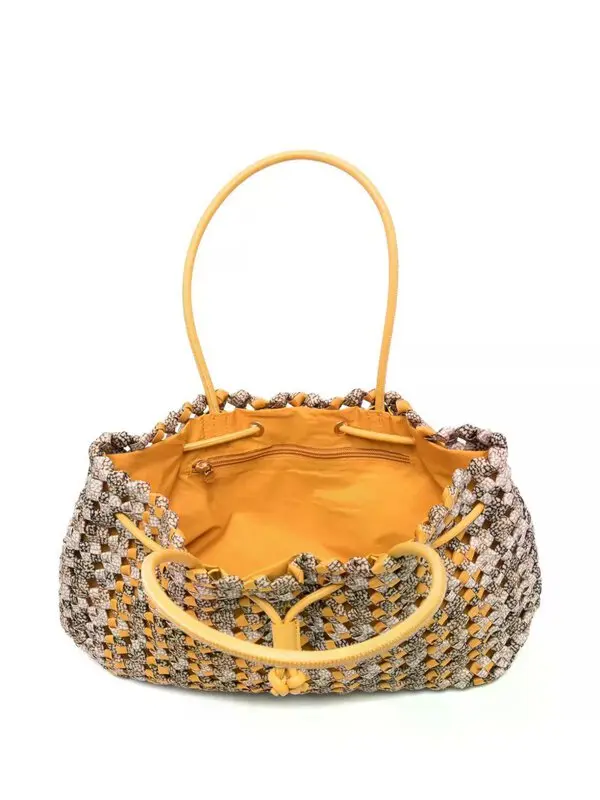 Borbonese La Nido Woven Drawstring Shoulder Bag