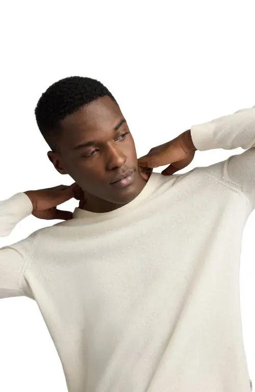 Onia Crewneck Cashmere Sweater - Egret