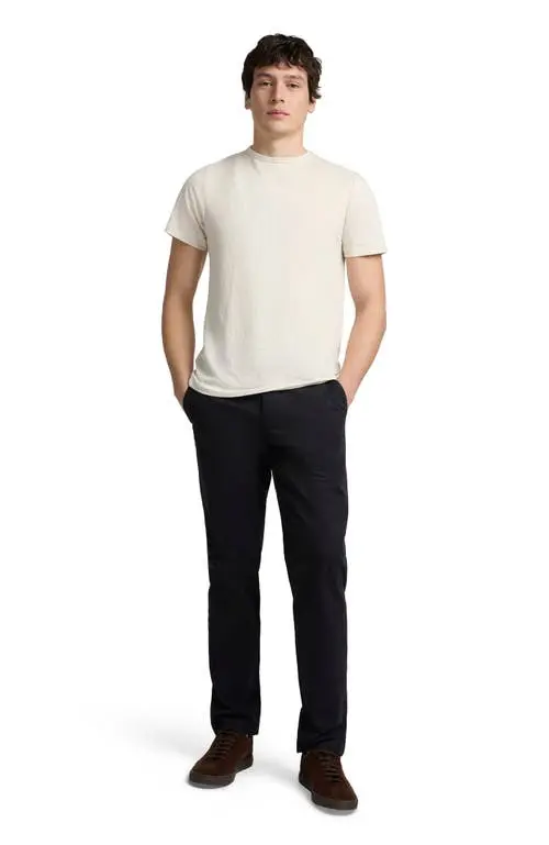 Onia Stretch Linen Crewneck Short Sleeve Tee - Light Bone