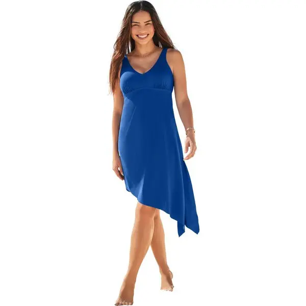 SWIM 365 Multi-way Convertible Swim Dress - Dark Sapphire