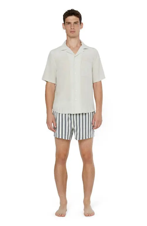 Onia Silk Vacation Short Sleeve Shirt - Stone