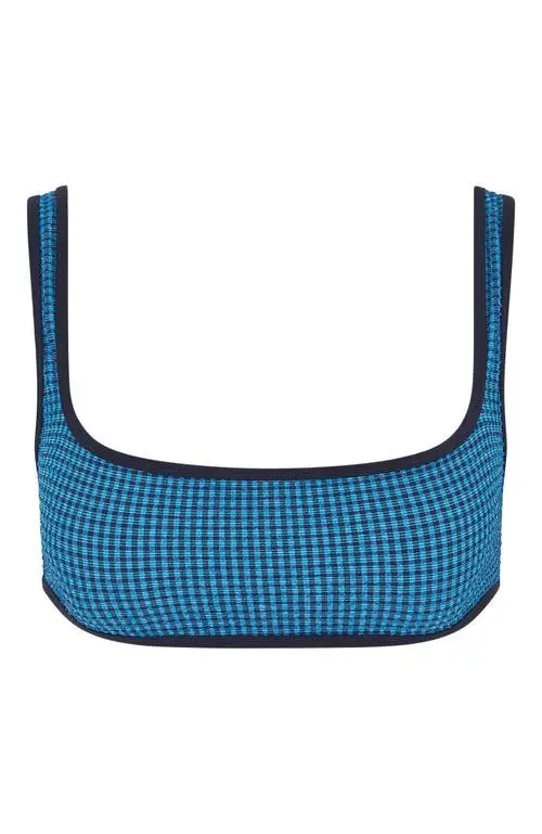 Onia Claire Tricot Bikini Top - Blue