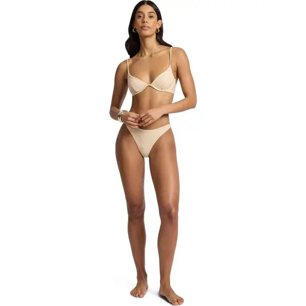 Onia Liana Underwire Bikini Top - Ochre/white
