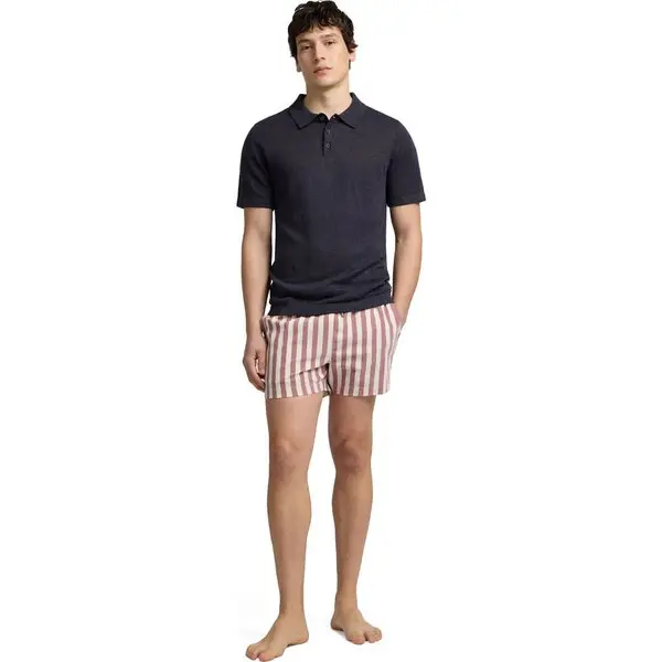 Onia Classic Charles 4" Swim Trunk - Berry/cream