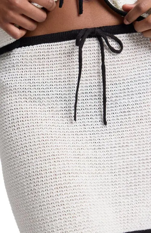Onia Knit Linen Mini Skirt