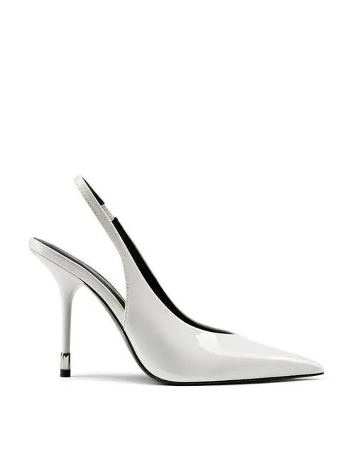 FEMME Gt3 Slingback Pumps - White