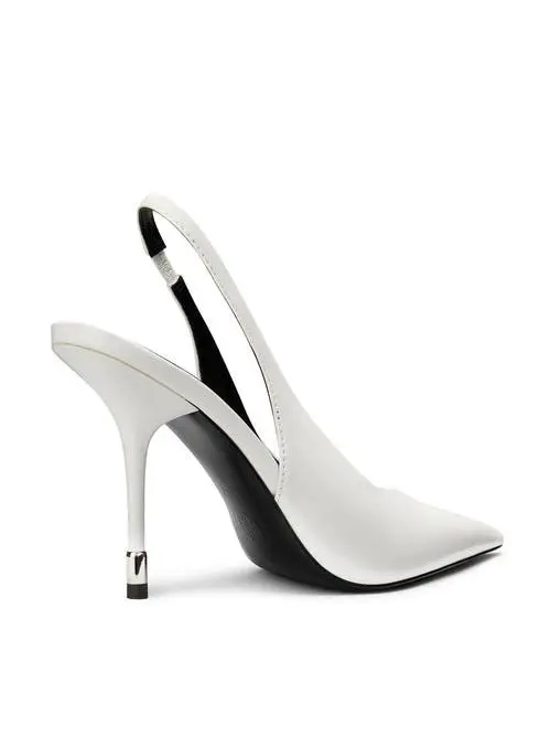 FEMME Gt3 Slingback Pumps - White