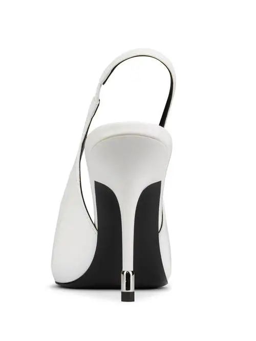 FEMME Gt3 Slingback Pumps - White