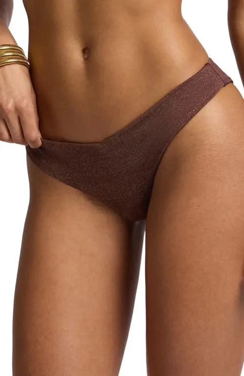 Onia Chiara Mid-rise Bikini Bottom - Hickory