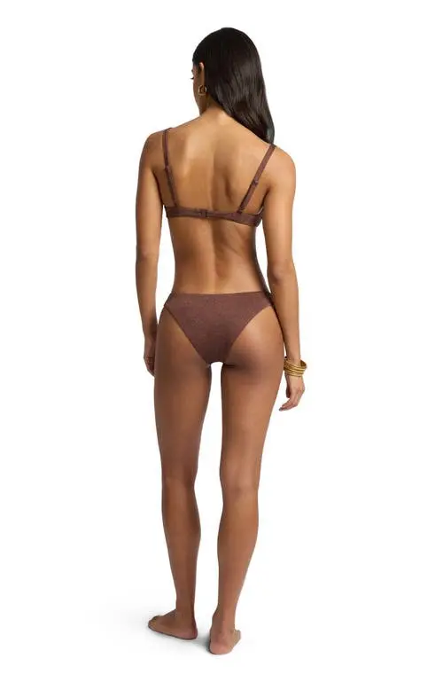 Onia Chiara Mid-rise Bikini Bottom - Hickory