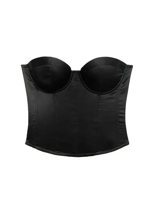 FLEUR DU MAL Hamptons Bustier - Black