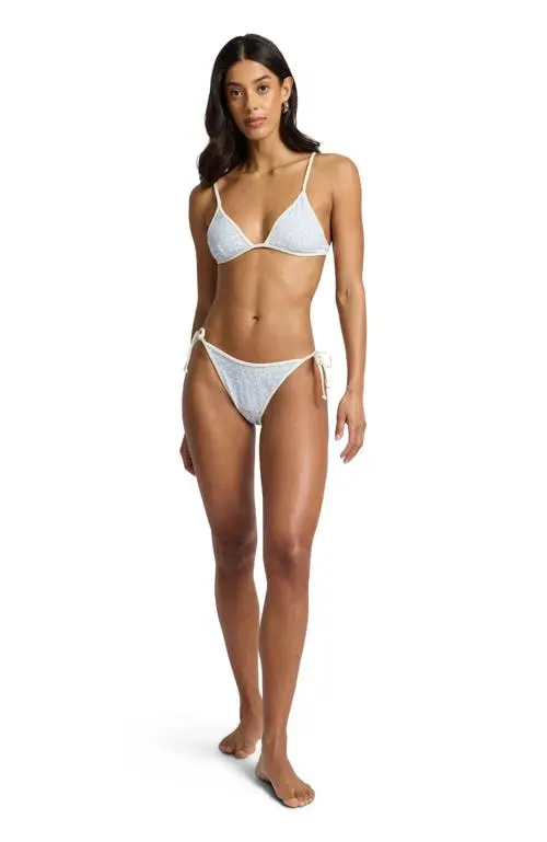 Onia Cleo String-tie Bikini Bottom - Sky/egret