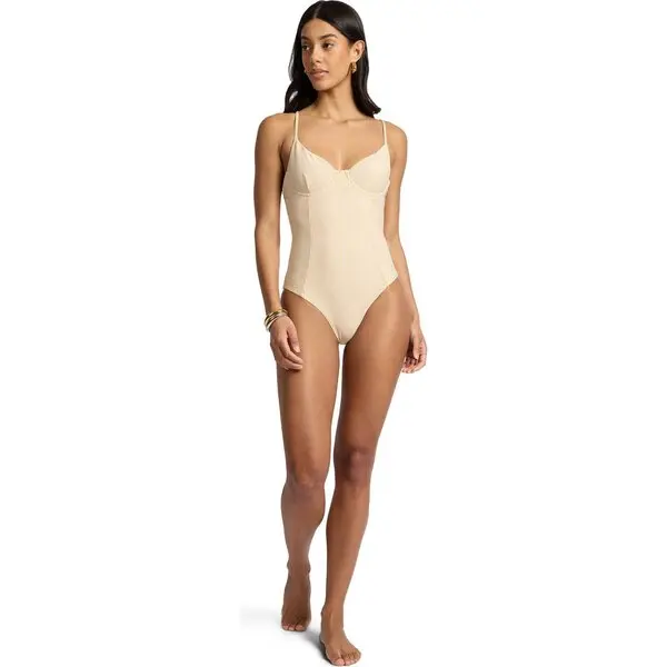 Onia Chelsea One-piece Swimsuit - Ochre/white