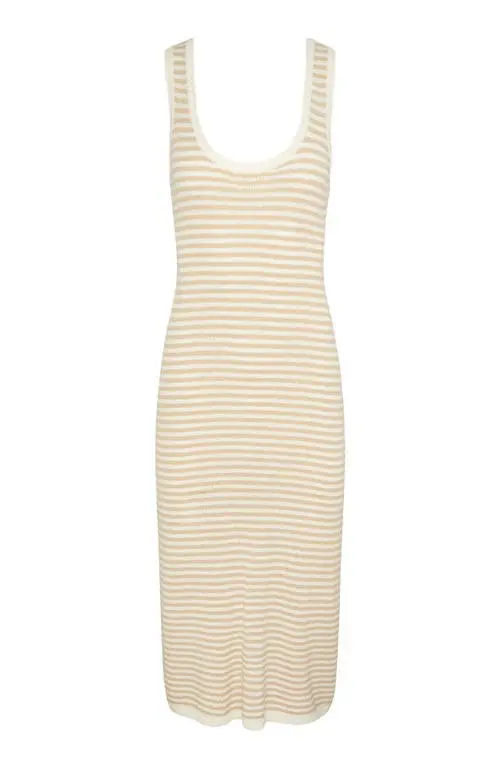 Onia Cotton Boucle Tank Dress - Jute/egret