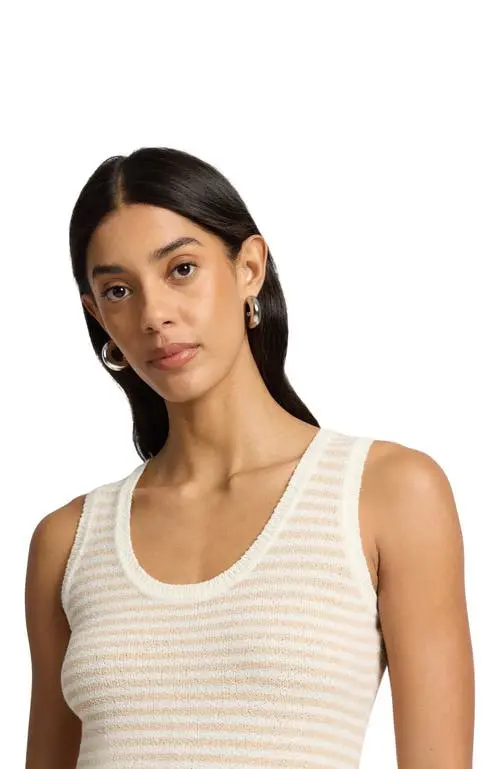 Onia Cotton Boucle Tank Dress - Jute/egret