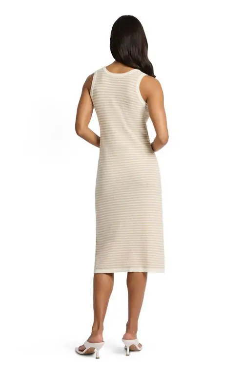 Onia Cotton Boucle Tank Dress - Jute/egret